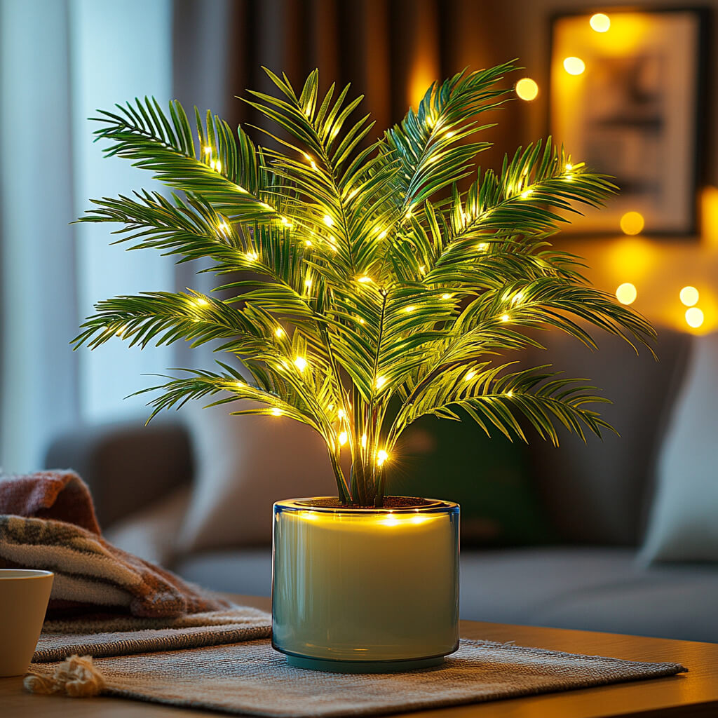 Palm Paradise Lamp – Tropische LED Tafellamp voor Binnen – Lux Lights