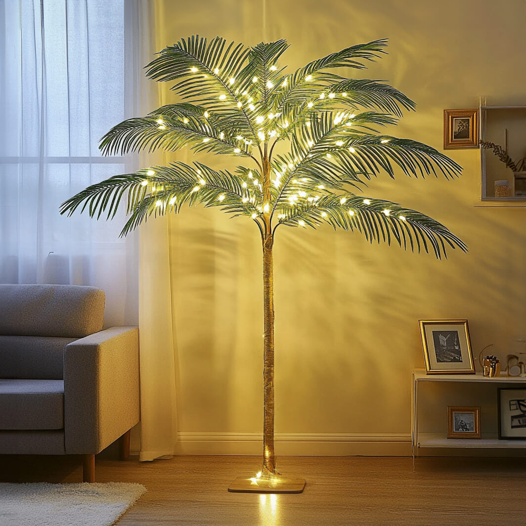 Golden Palm Tree – Luxe Verlichte Palmbomenlamp – Lux Lights