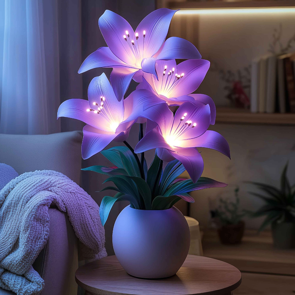 Luminous Lily Lamp – Breng Fleur en Stijl in Huis – Lux Lights