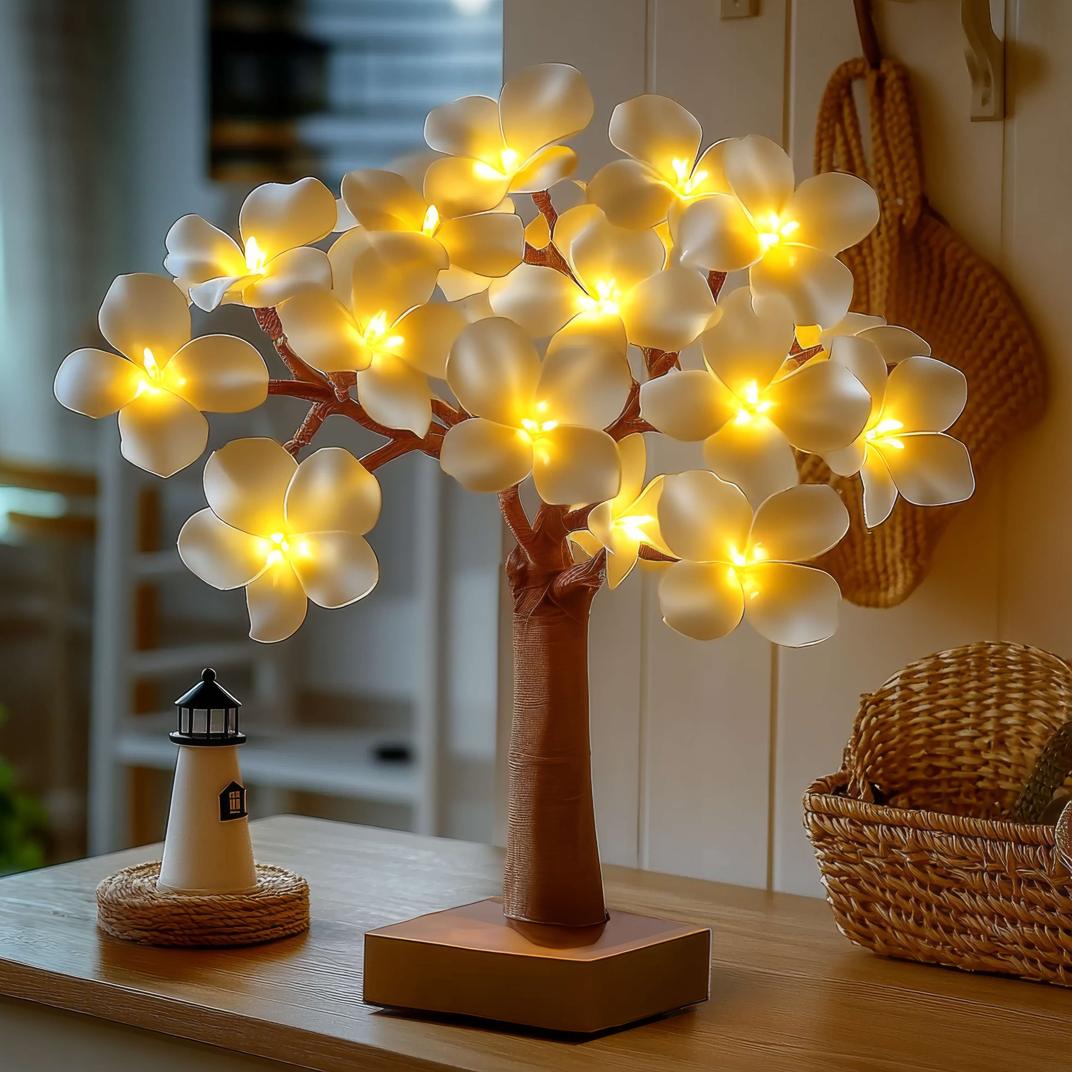 Plumeria Bloom Lamp – Sfeervolle LED Bloesem Boom voor Binnen – Lux Lights